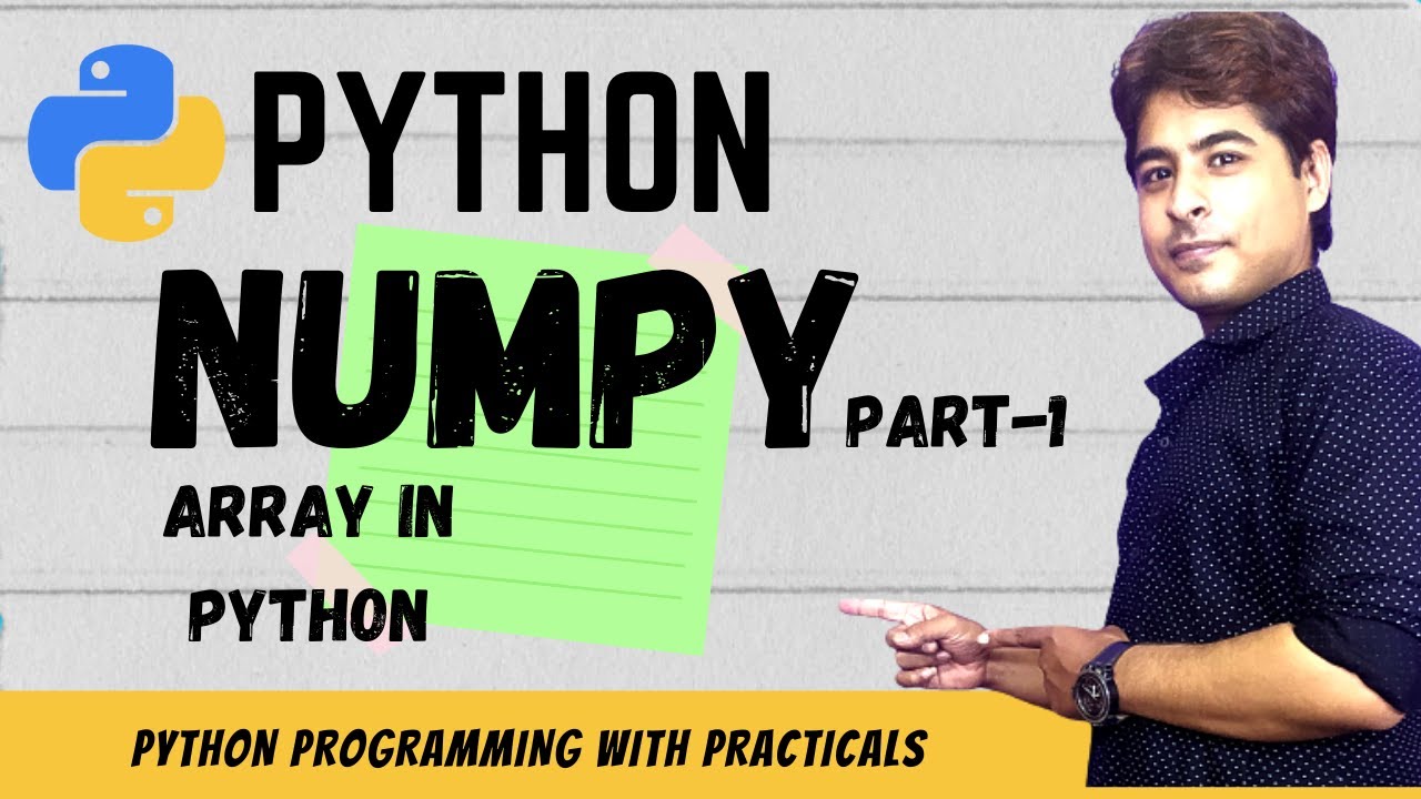 Numpy In Python Creating Array In Python Youtube