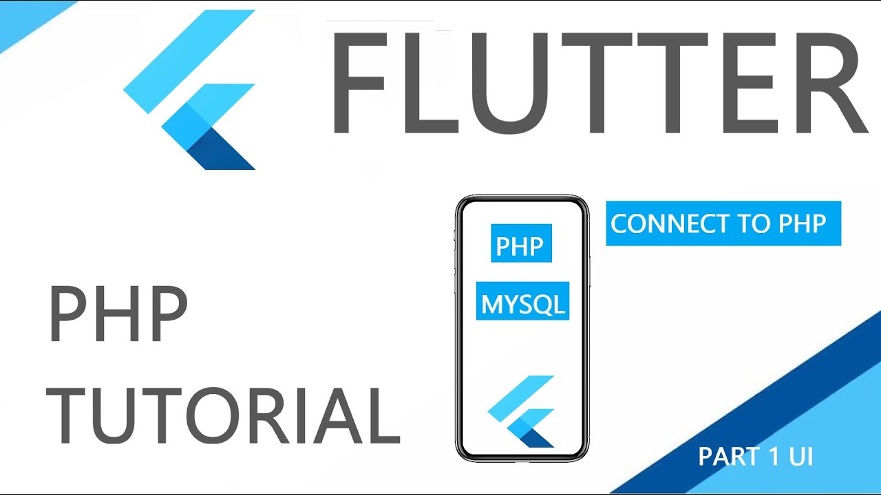 Flutter Php Mysql Tutorial Part 1 Youtube