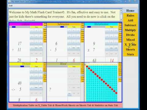 Math Flashcard Trainer Youtube