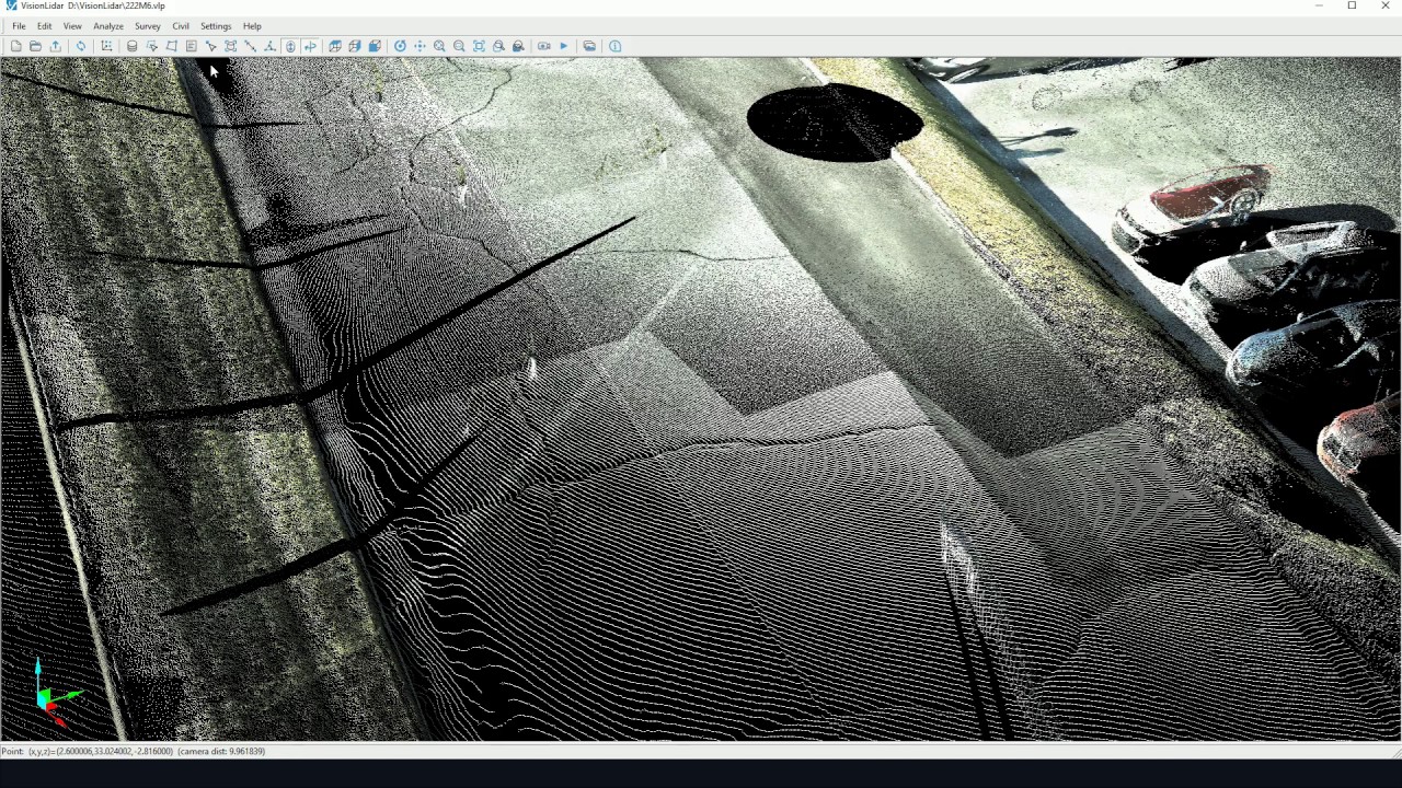 Visionlidar Tutorial Basic Virtual Surveying Youtube