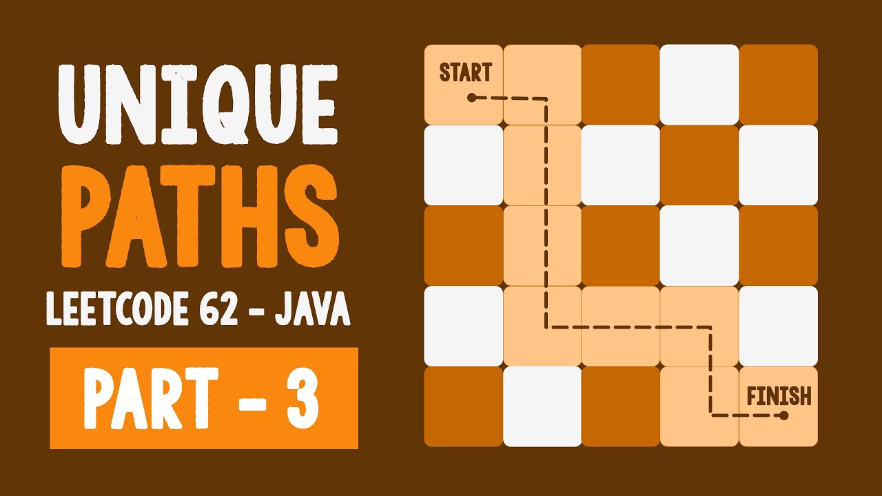 Unique Paths Leetcode 62 Part 3 Java Youtube