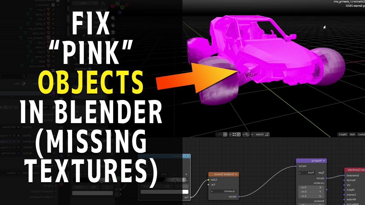 Fix Pink Purple Blender Missing Textures Issue In 30 Seconds Youtube