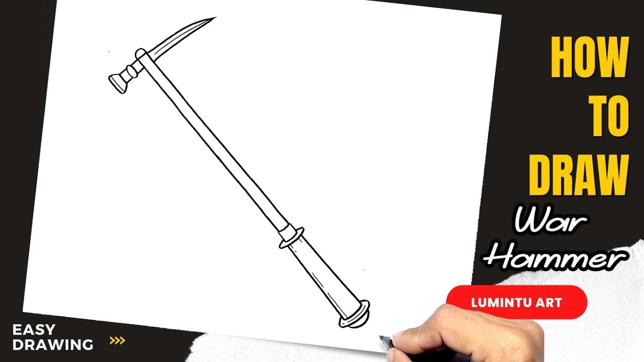 How To Draw War Hammer Youtube