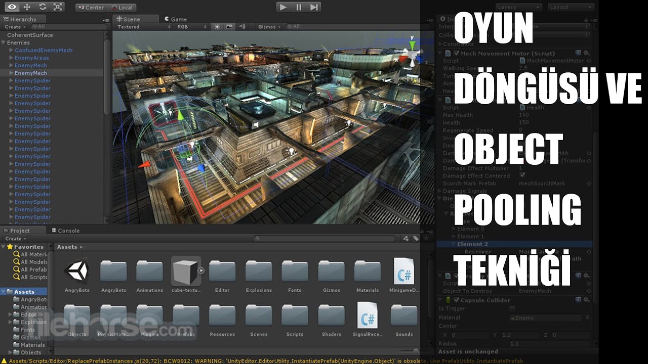 4 Unity 3d Dersleri Oyun Döngüsü Ve Object Pooling Obje Havuzu