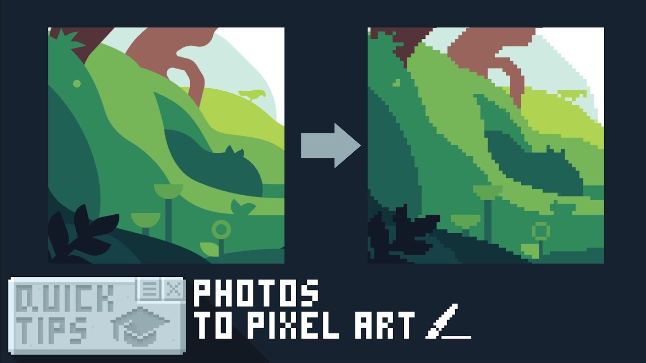 How To Turn Vectors And Photos Into Pixel Art Quick Tips Youtube