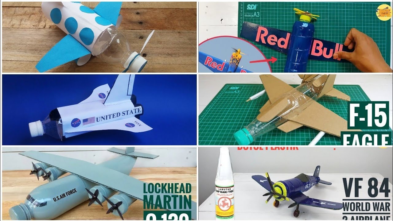 6 Airplane From Plastic Bottle 6 Pesawat Terbang Yang Bisa Kamu