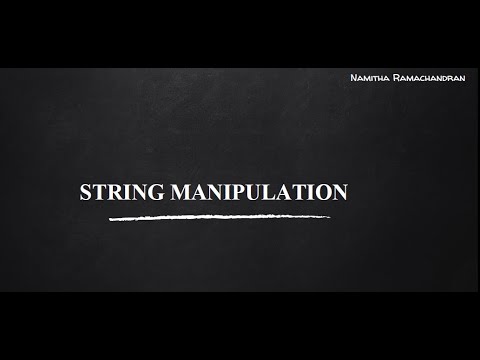 String Manipulation 50 Youtube