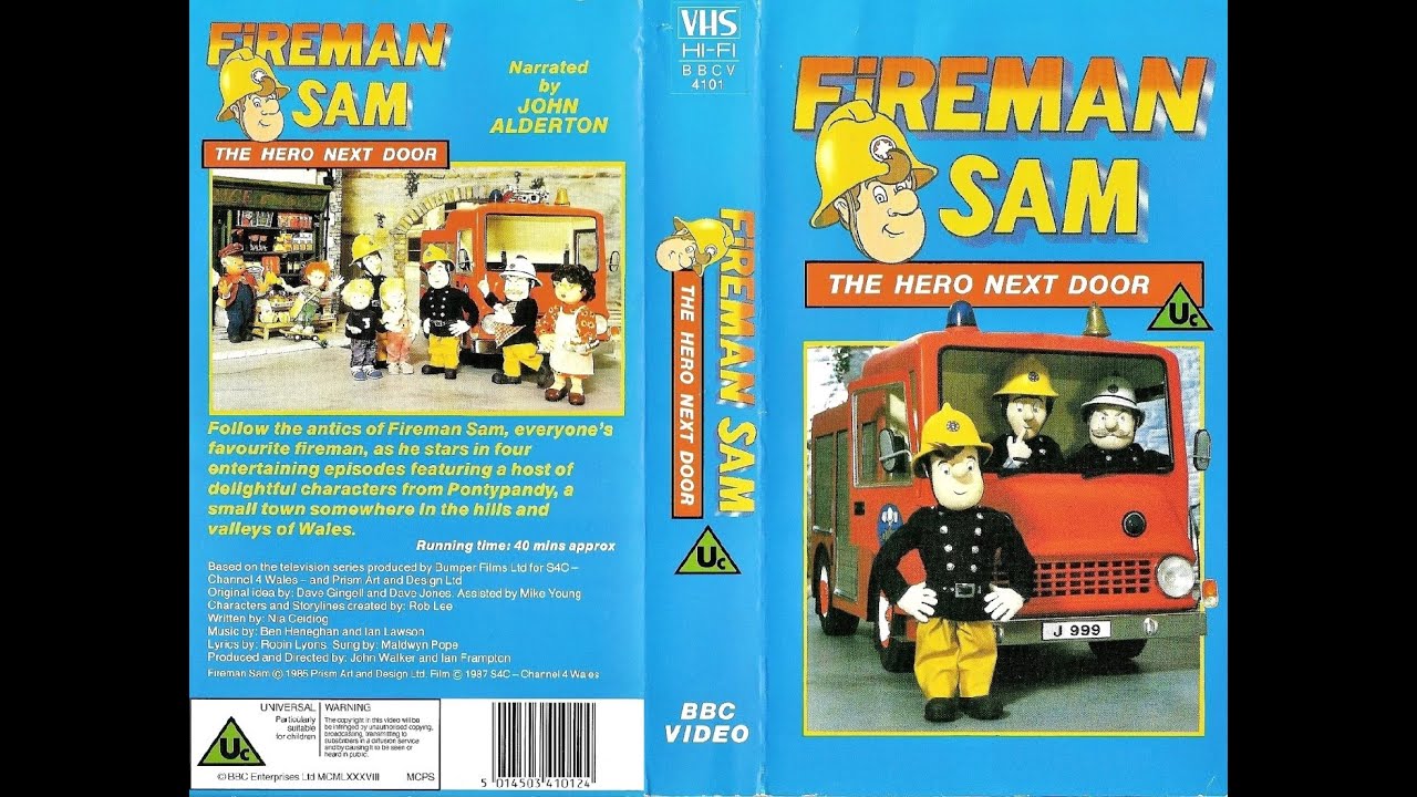 Fireman Sam 1 The Hero Next Door Vhs 1988 Youtube