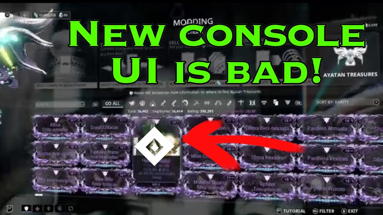 Warframe New Console Ui Update Youtube