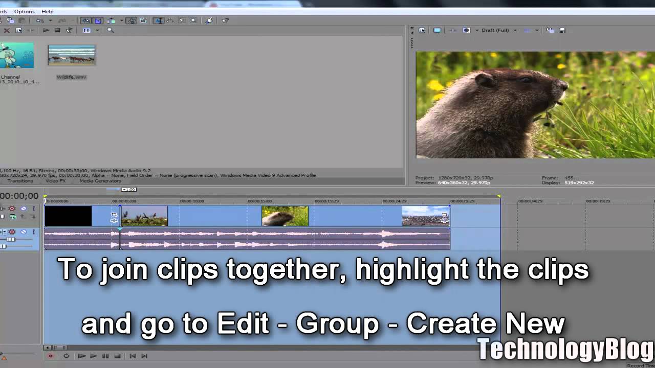 Sony Vegas Basic Editing Tutorial Youtube