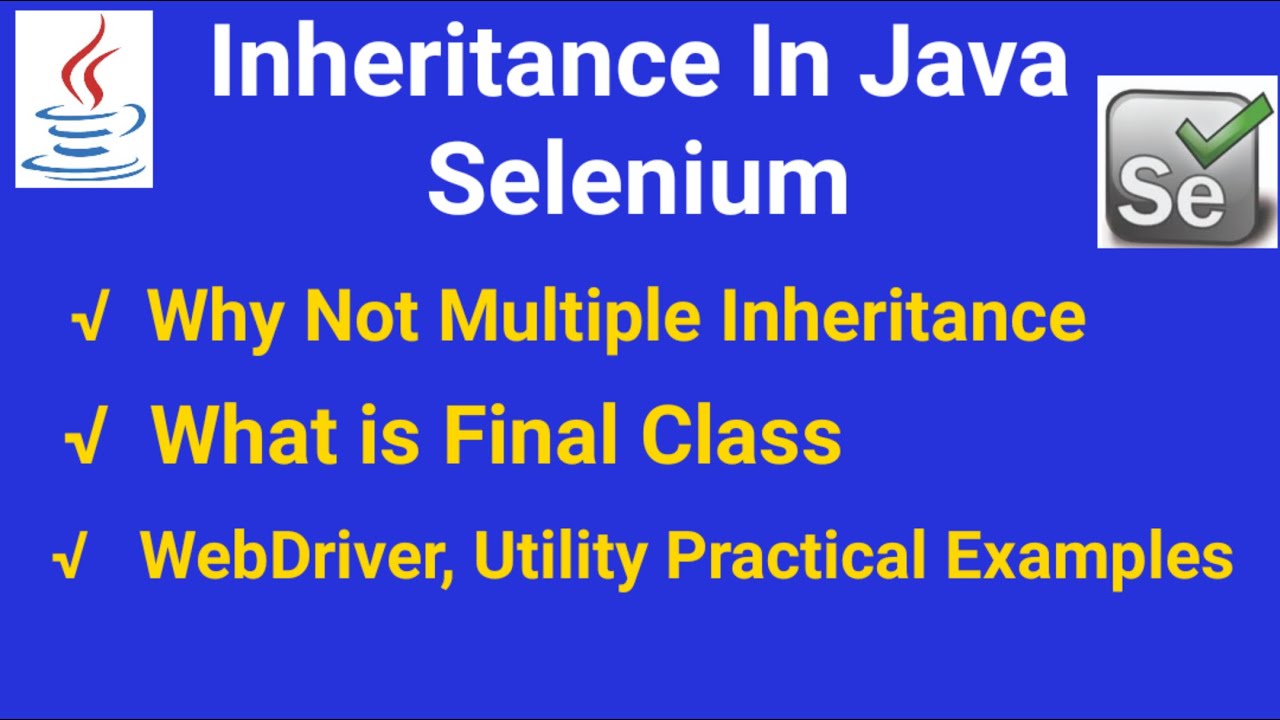 Oops Concepts In Pom Inheritance In Java Inheritance In Selenium