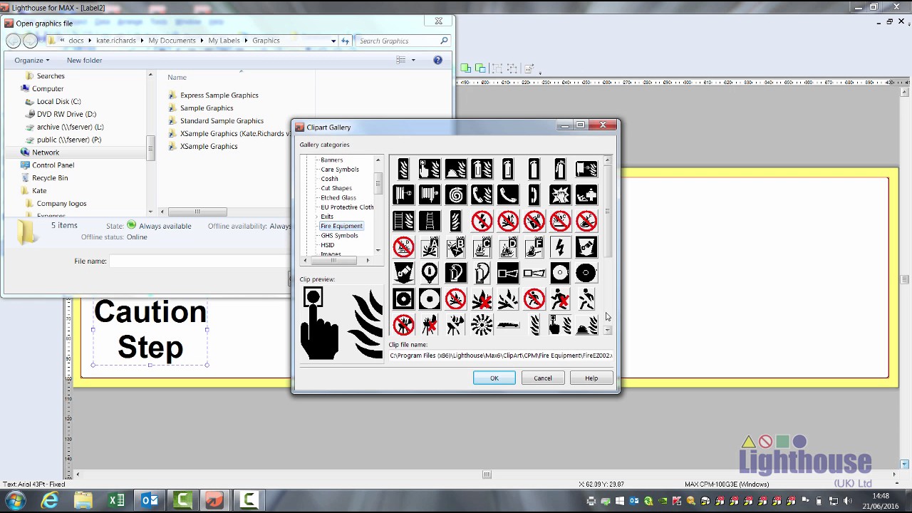 Lighthouse Cpm 100 Inserting Graphics From The Clipart Youtube