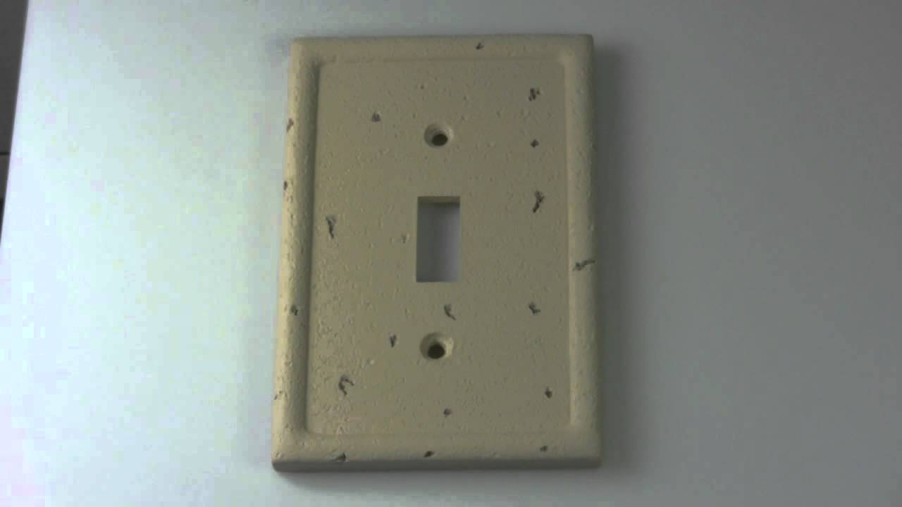 Ivory Resign Single Toggle Switch Plate Cover Youtube