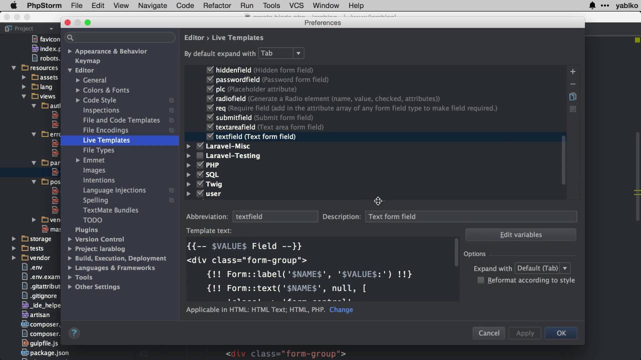 Phpstorm Live Templates 2 11 11 Youtube