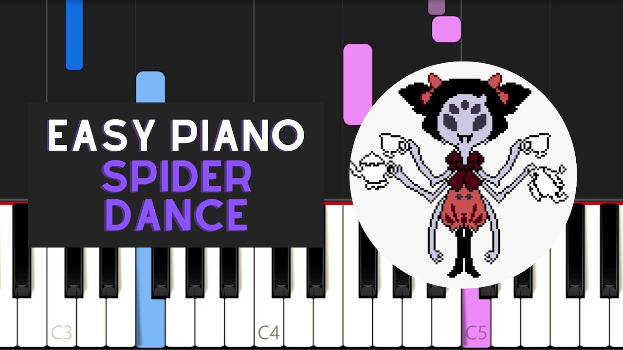 Spider Dance Easy Piano Tutorial Undertale Youtube