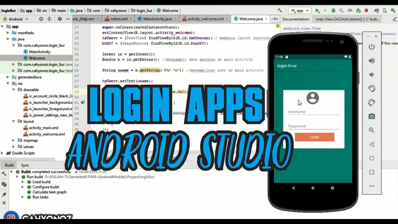 Tutorial Membuat Aplikasi Login Di Android Studio Android Apps