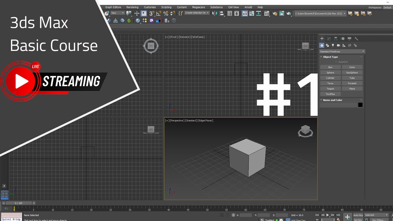 3ds Max Basics Course Live 3dsmax Live 3d Youtube