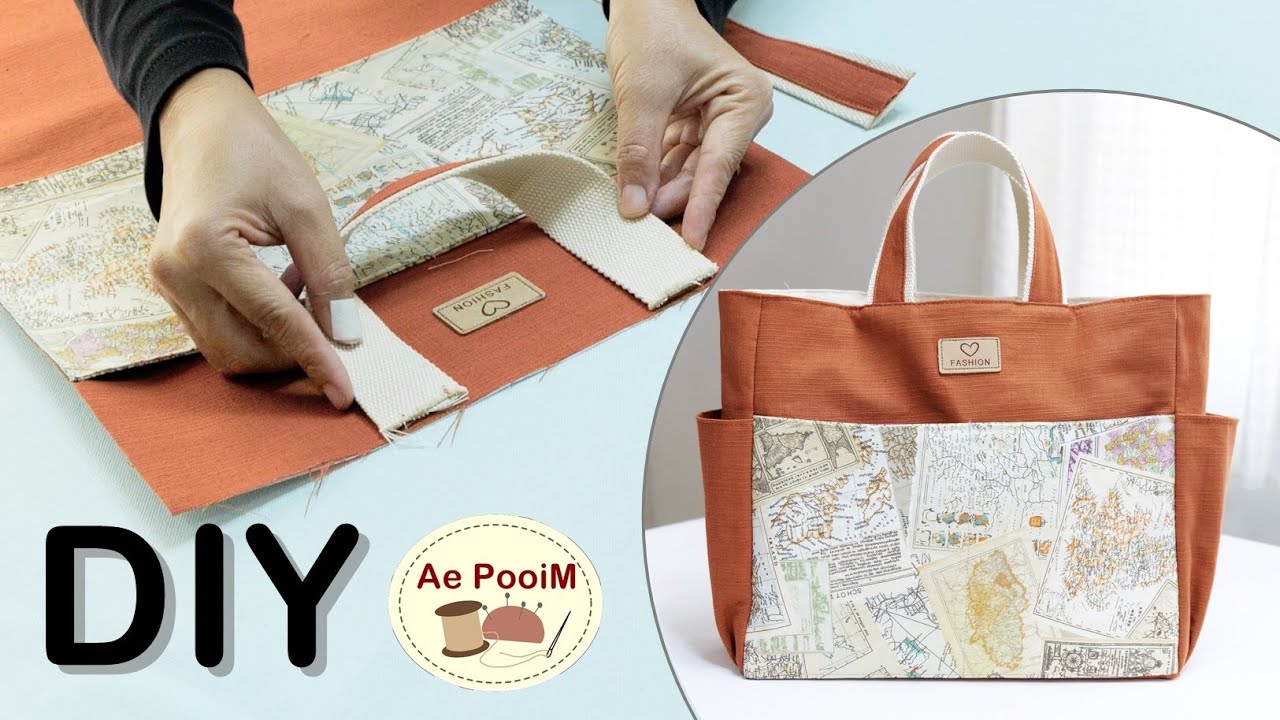 How To Make A Cute Tote Bag Beginner Friendly Sewing Project Youtube