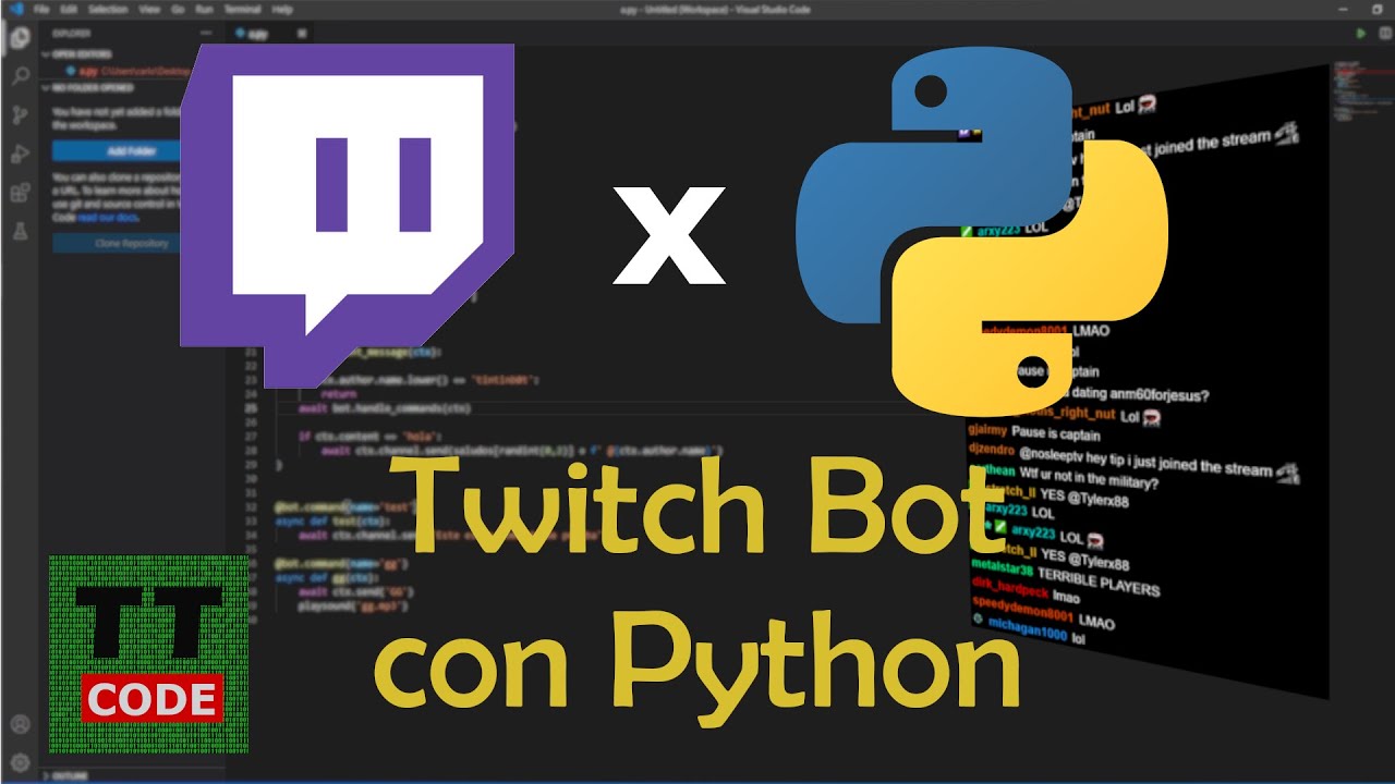 Como Crear Un Bot De Twitch Con Python Tutorial Youtube