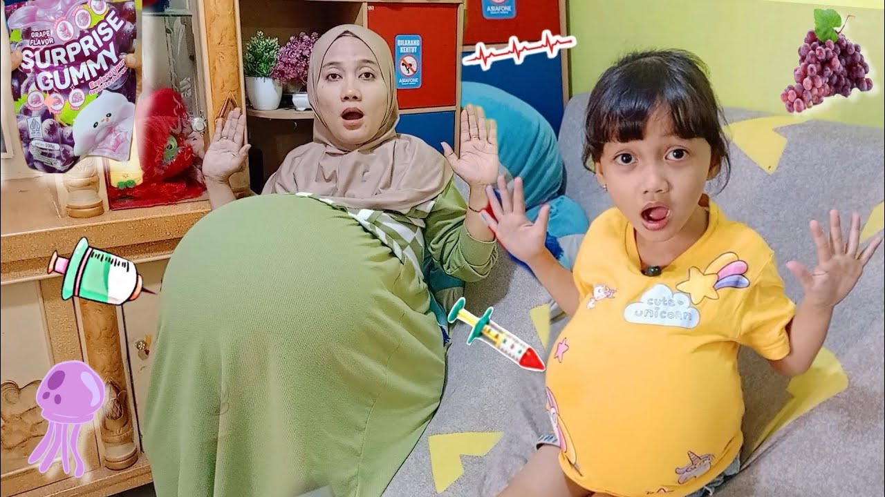 Mamah Zeline Makan Yupi Kupasрџќ Ajaib Malah 2 Hamil Jumboвѓ пёџ Zeline Vlog