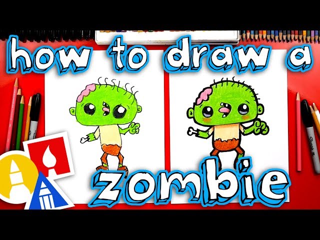 How To Draw A Funny Zombie Videos For Kids