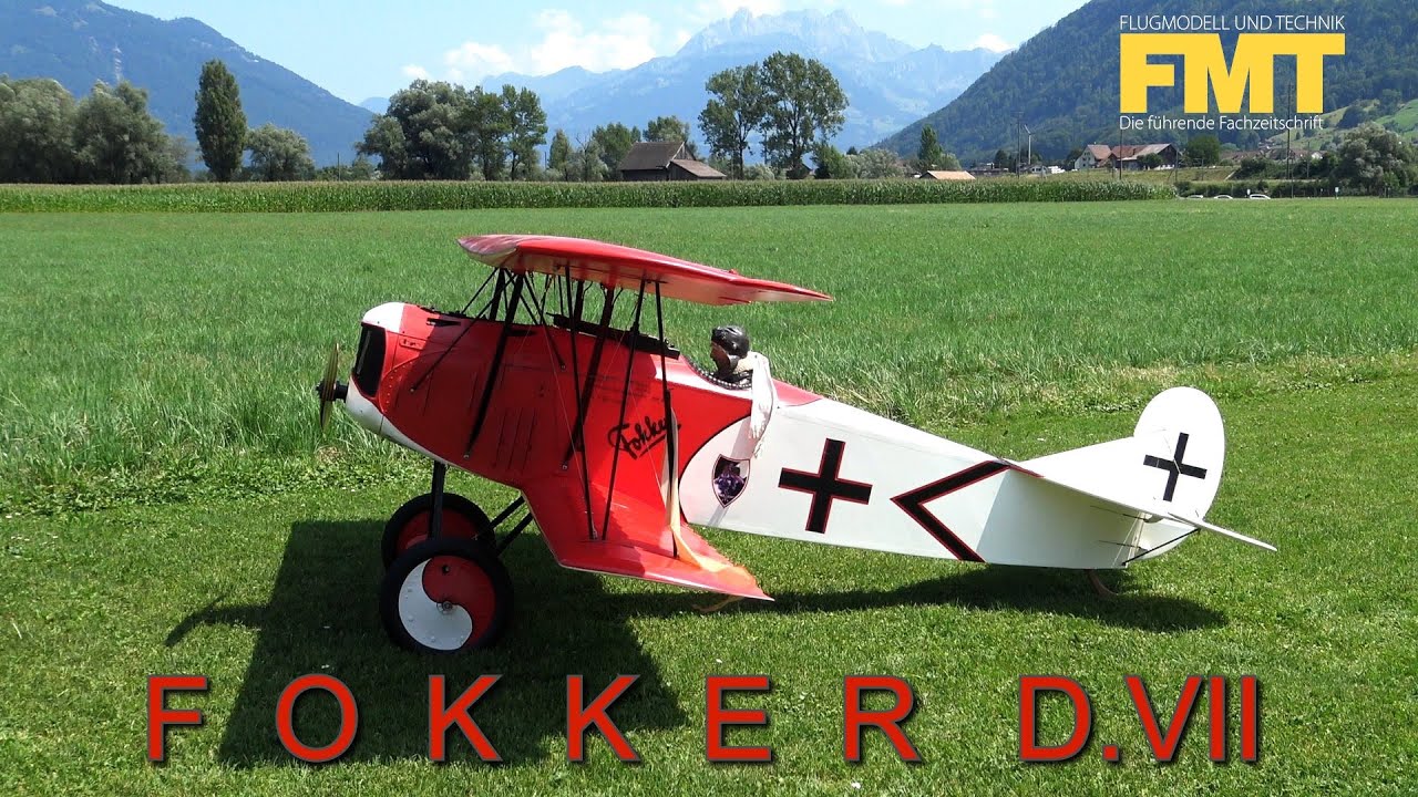 The Fokker D Vii Wwi German Aerial Superiority R C Plane Scale 1 3