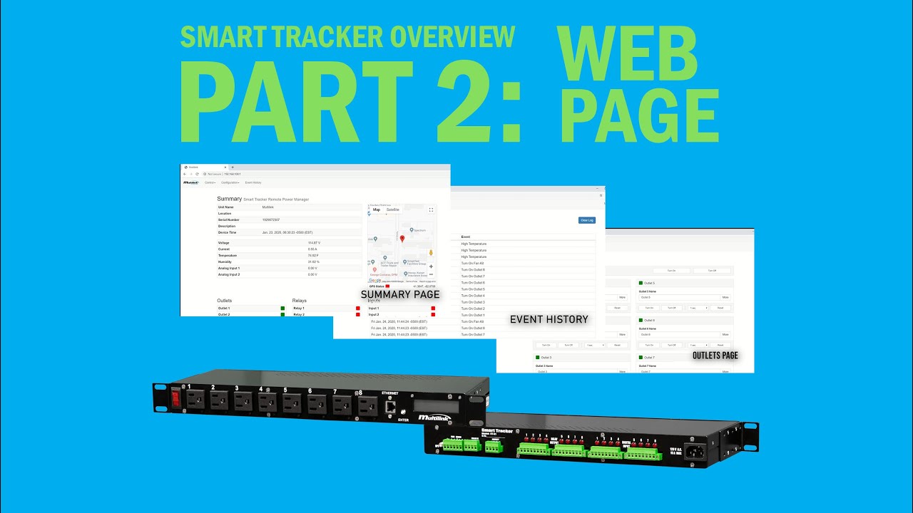 Smart Tracker Overview Part 2 The Web Page Youtube