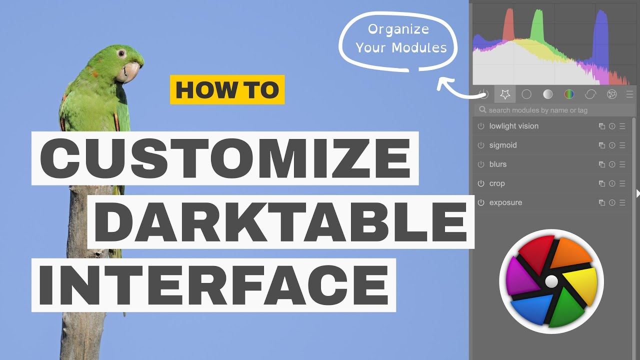 Darktable Customize Your Module List Youtube