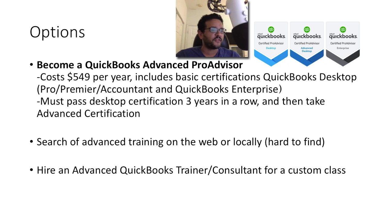 Advanced Quickbooks Training Courses Youtube