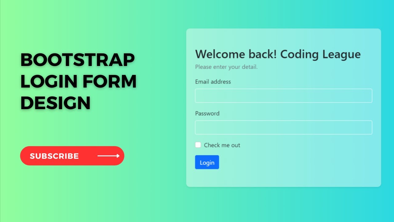Create A Stylish And Responsive Login Form Using Bootstrap 5 Modern