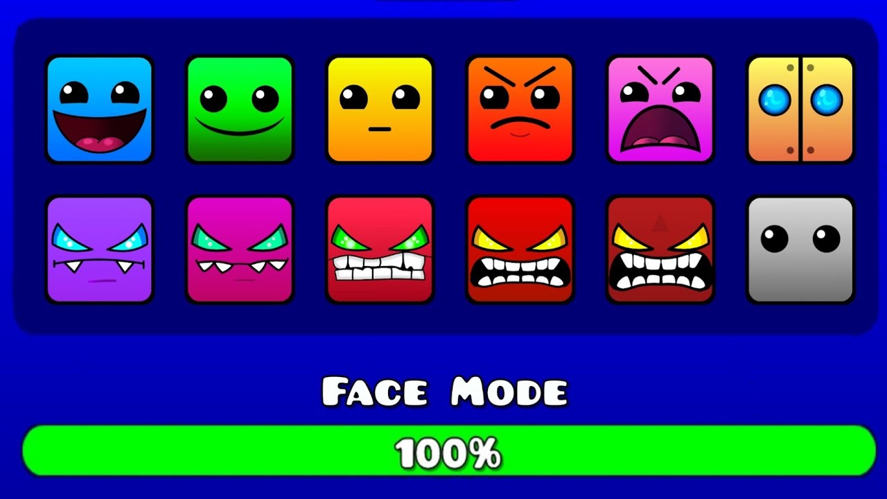 Difficulty Dash All Face Levels All Coins Geometry Dash