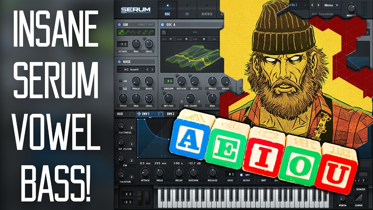 Insane Vowel Growl Bass In Serum Tutorial Free Preset Youtube