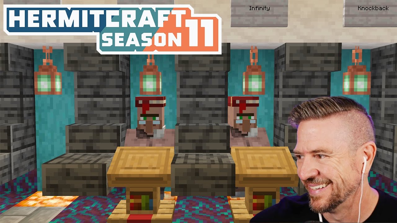 The Trading Hall Begins Hermitcraft 11 Stream Youtube