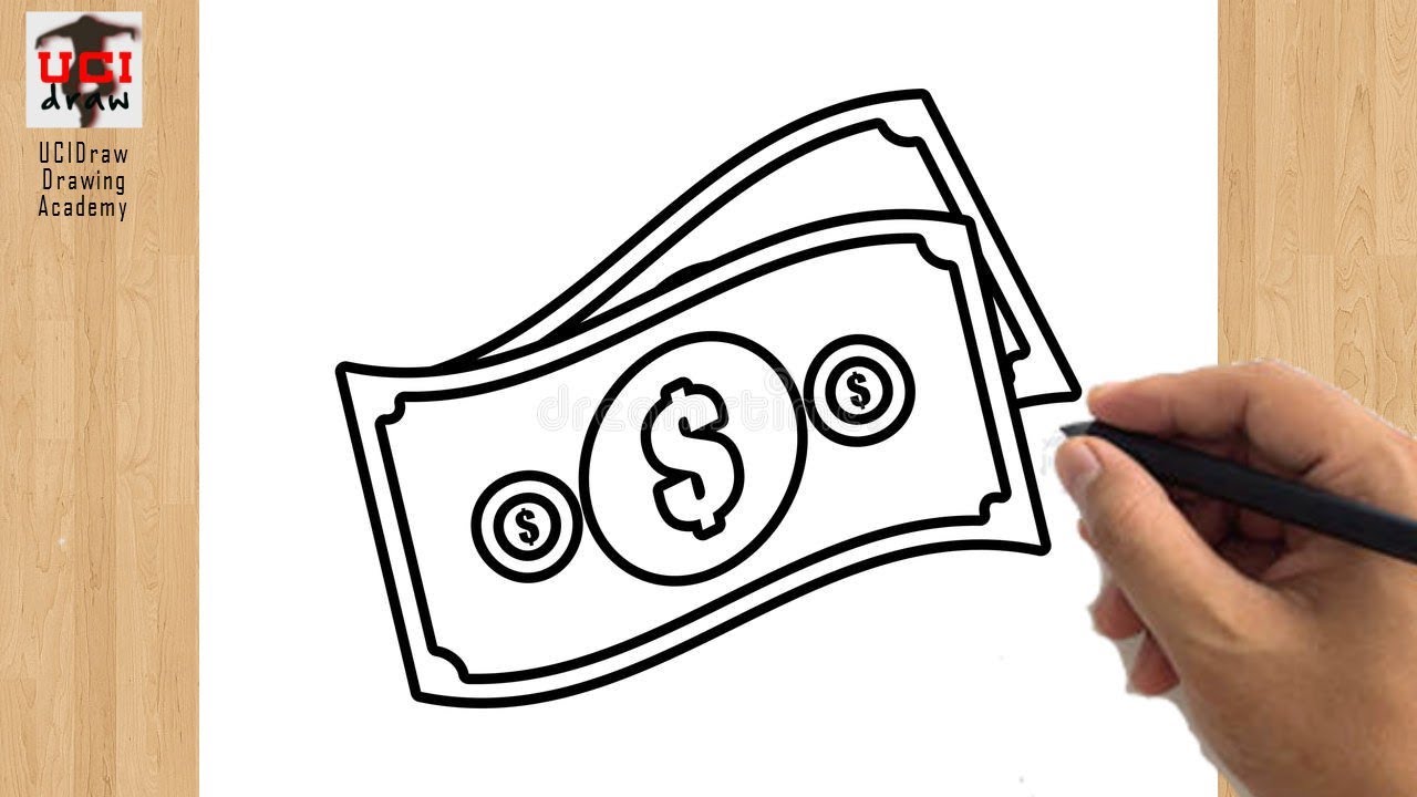 Money Drawing How To Draw Dollar Bill Easy Sketch Step By Step For