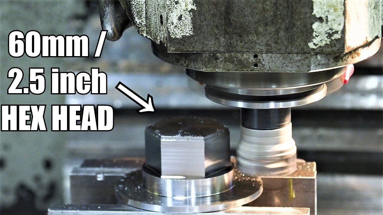 Machining Giant Hex Head With Cnc Milling Machine Youtube