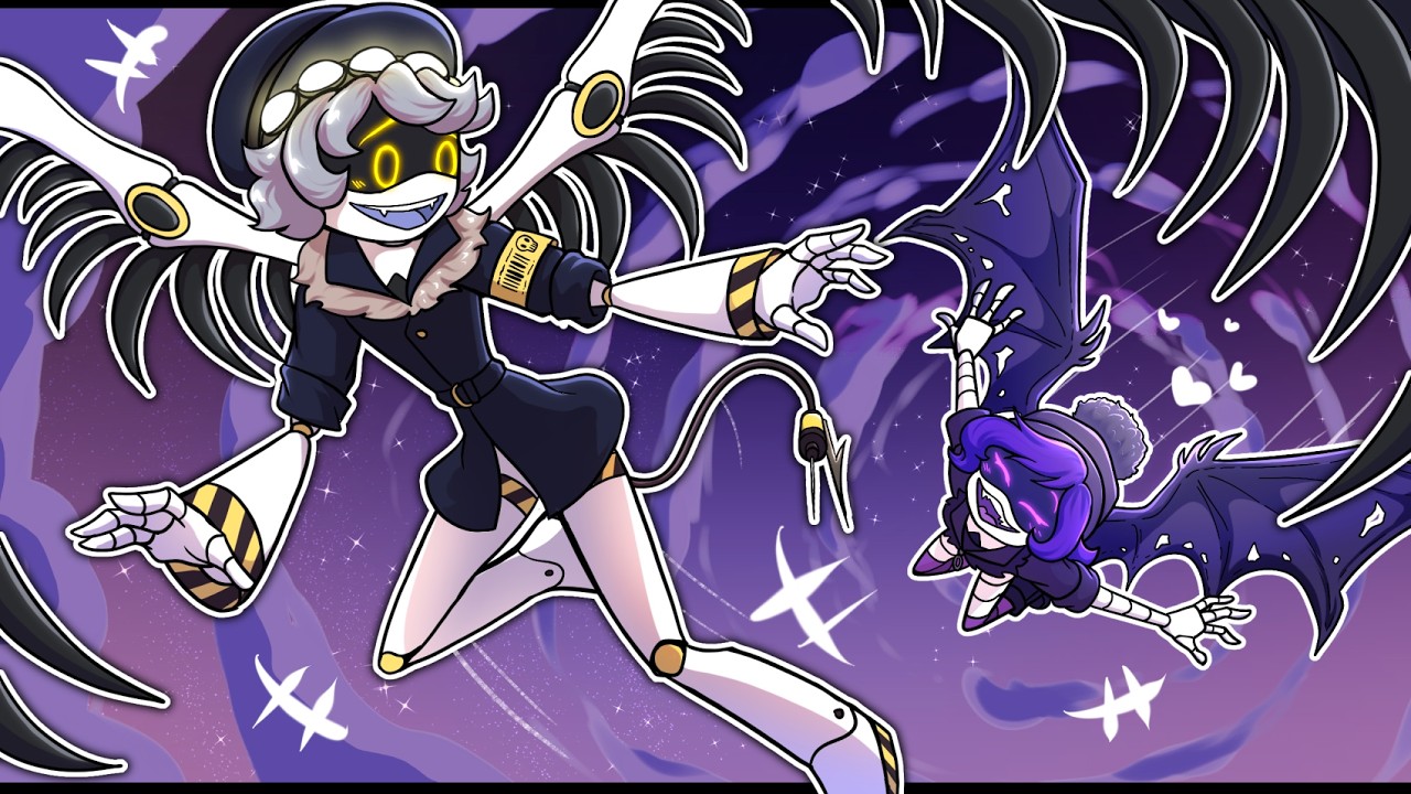 N X Uzi V S Flying Sky Love Murder Drones Comic Dub Youtube