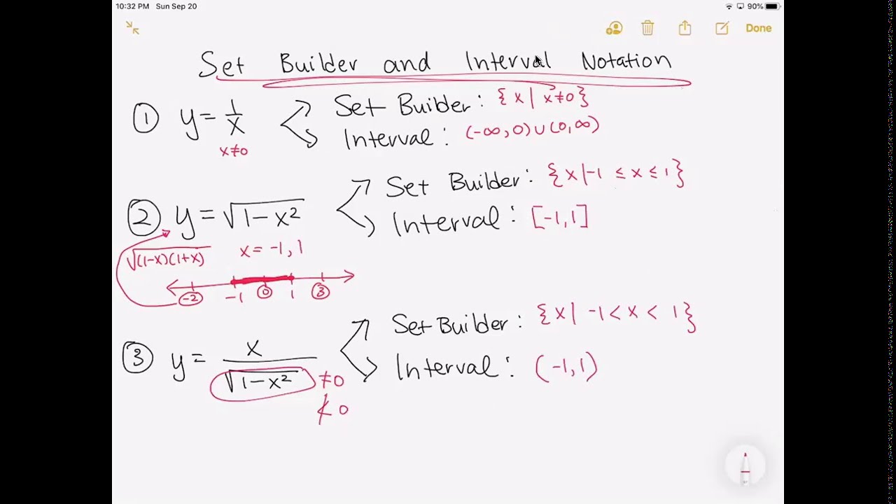 1 Set Builder And Interval Notation Youtube