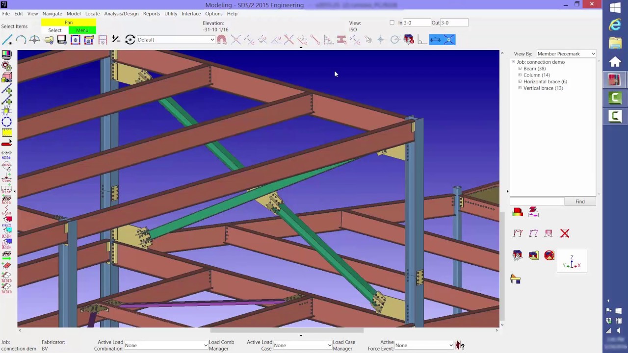 Connection Design In Sds 2 Engineering Overview Youtube