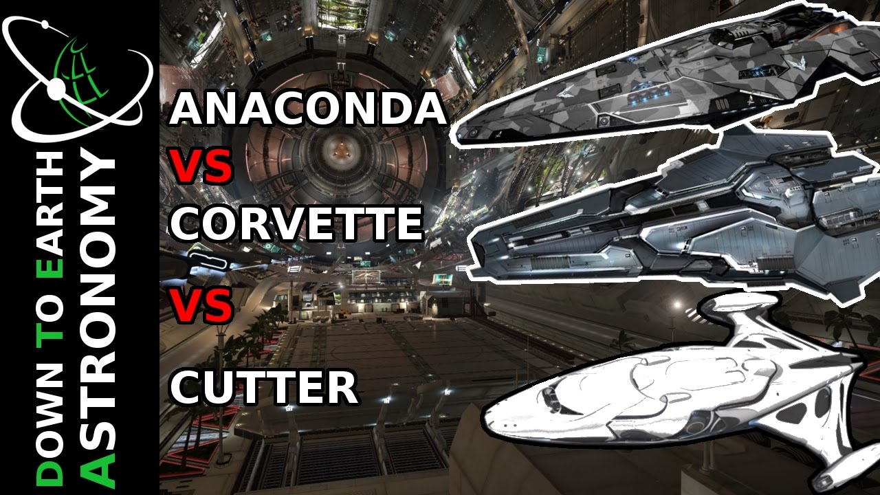 Cutter Vs Corvette Vs Anaconda Elite Dangerous Youtube
