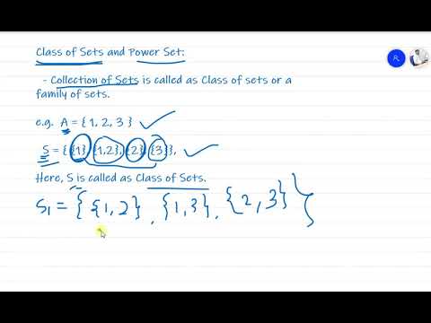 Part 4 Types Of Sets Class Of Sets Power Set Youtube