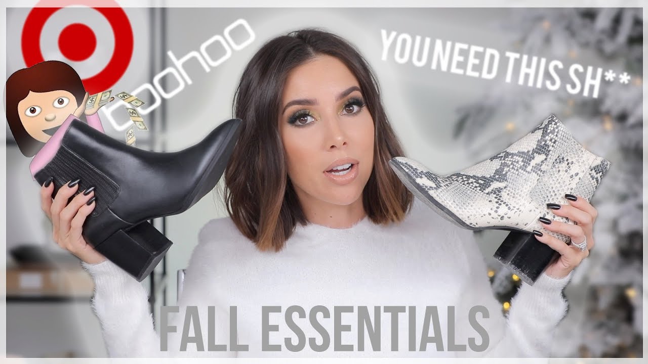 A Fall Haul Basics Booties Essentials Youtube
