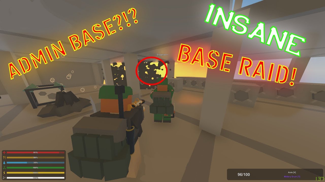 Unturned Insane Skybase Raid How Much Loot Do Thay Have Youtube