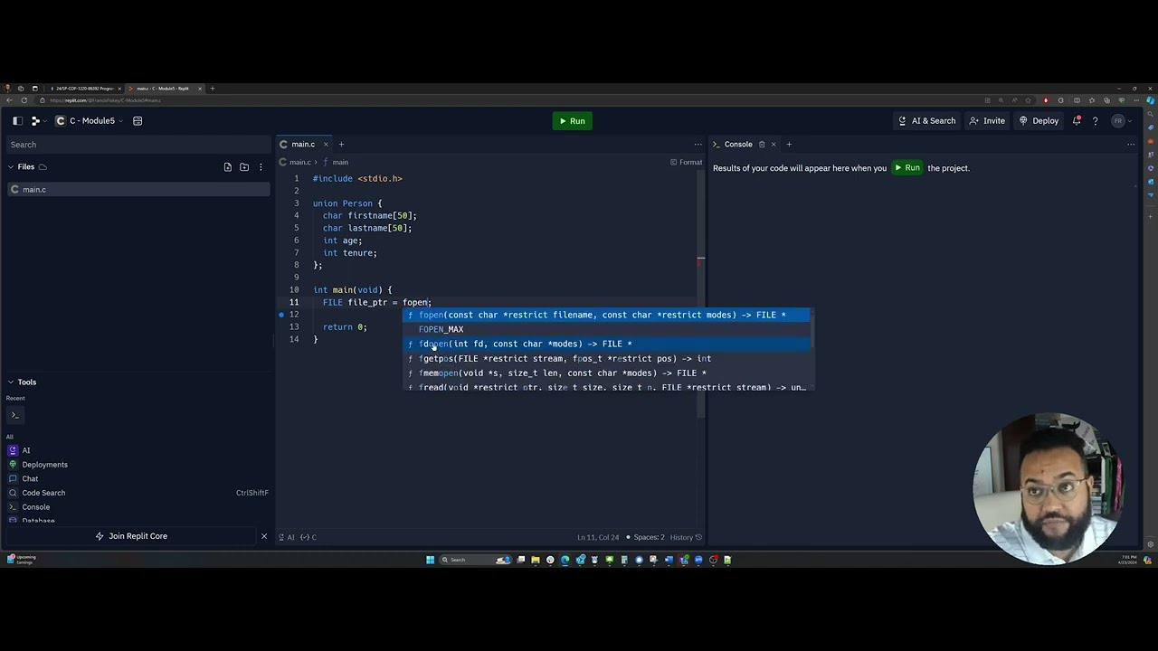 Module 8 File I O In C Youtube