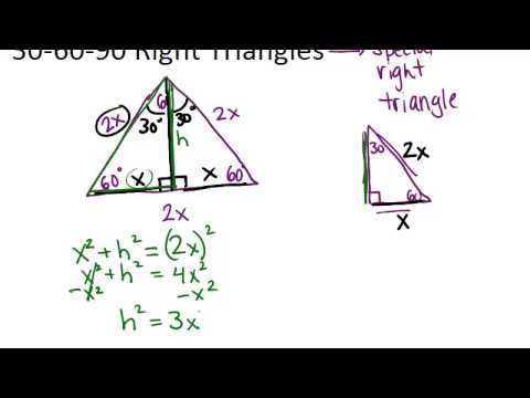 306090 Right Triangles Principles Video Geometry Ck 12 Foundation