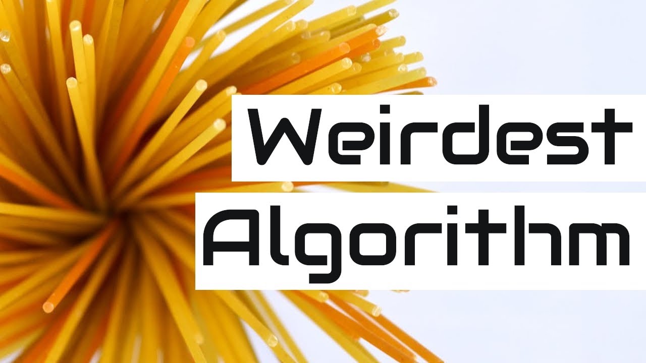 Weird Algorithm Spaghetti Sort Youtube