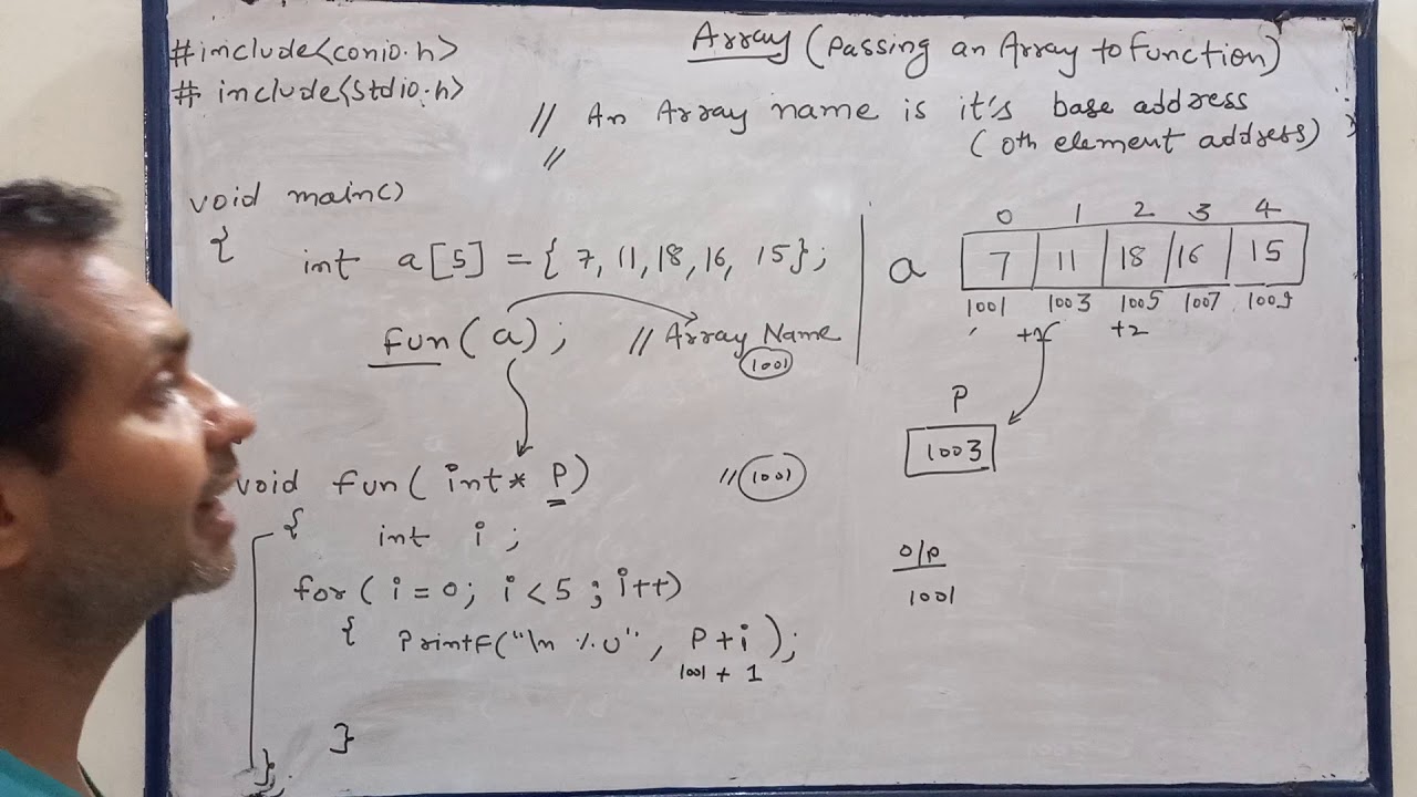 Passing Array To Function Youtube