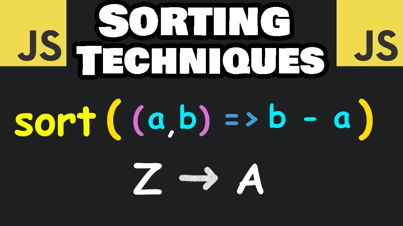 Learn Javascript Sorting In 6 Minutes рџ ѓ Youtube