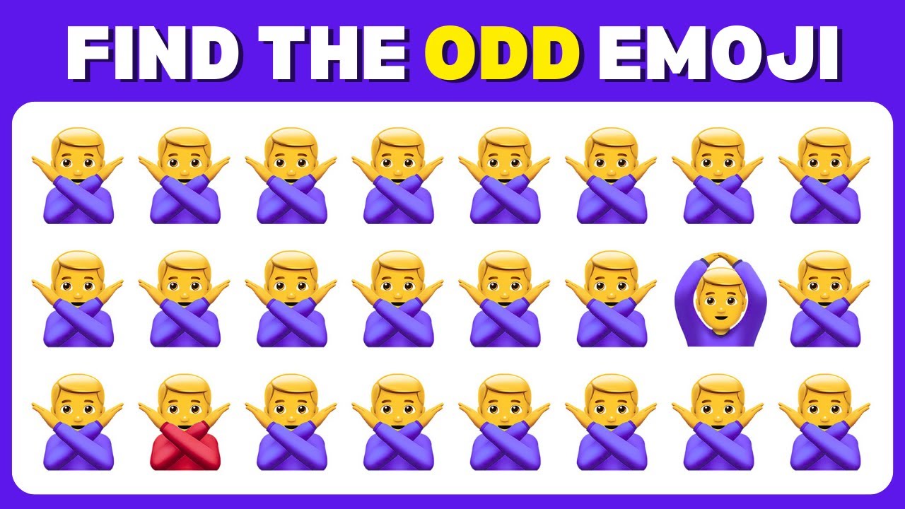 亟can You Find The Odd Emoji Take The Challenge Youtube