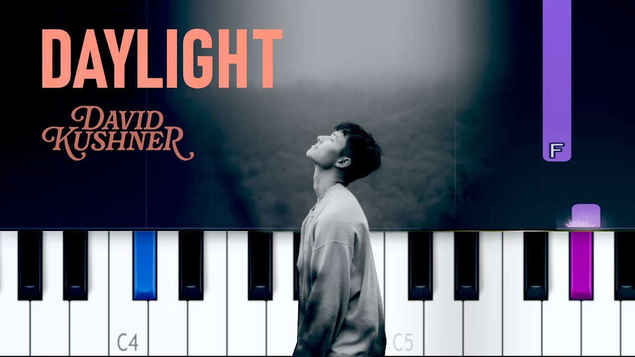 David Kushner Daylight Piano Tutorial Lyrics Youtube