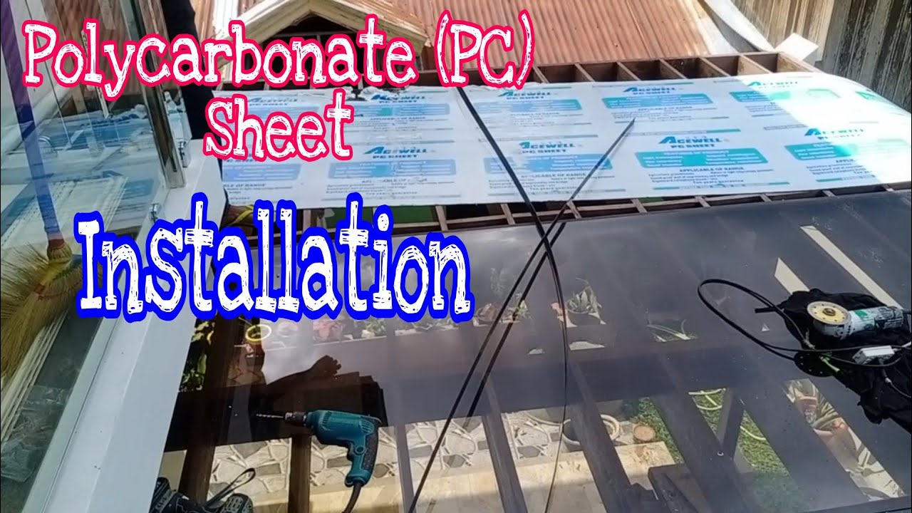 Paano Mag Install Ng Pc Polycarbonate Sheet Youtube